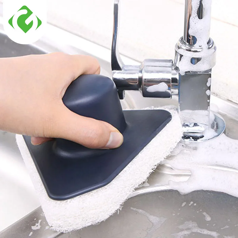 Triangular-Cleaning-brush-Kitchen-items-Strong-stain-removal-sponge ...