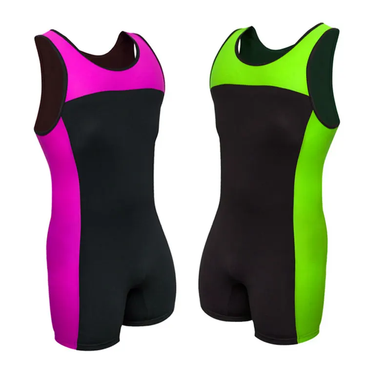 Custom Weightlifting Tops Mens High Quality Wrestling Singlets Custom ...