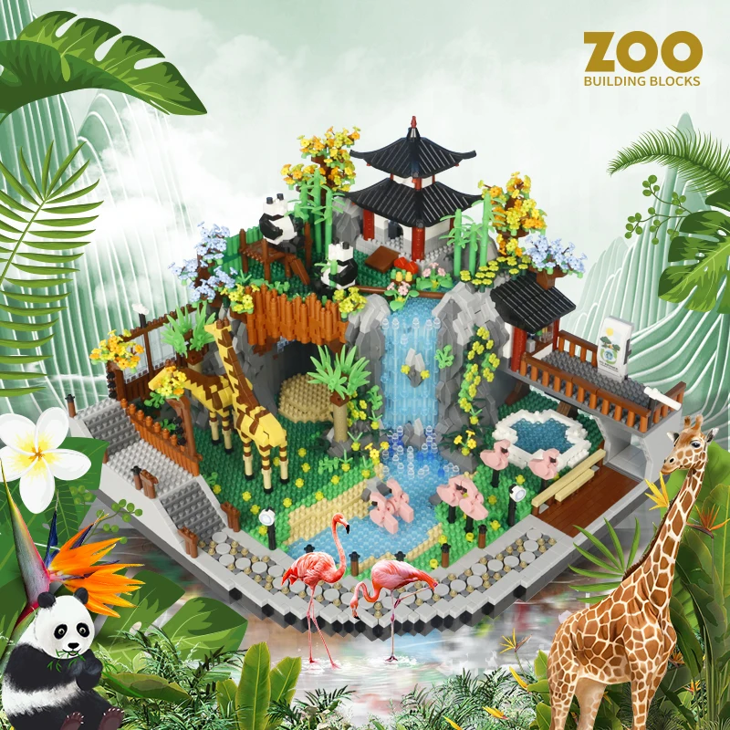 5000PCS-Creative-Micro-Particle-City-Street-View-Rainforest-Panda ...