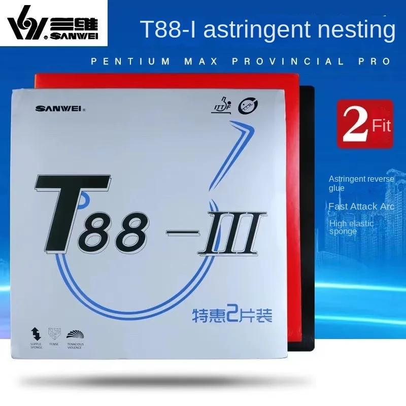 Original-SANWEI-T88-III-T88-3-Table-Tennis-Rubber-Half-sticky-loop-with ...