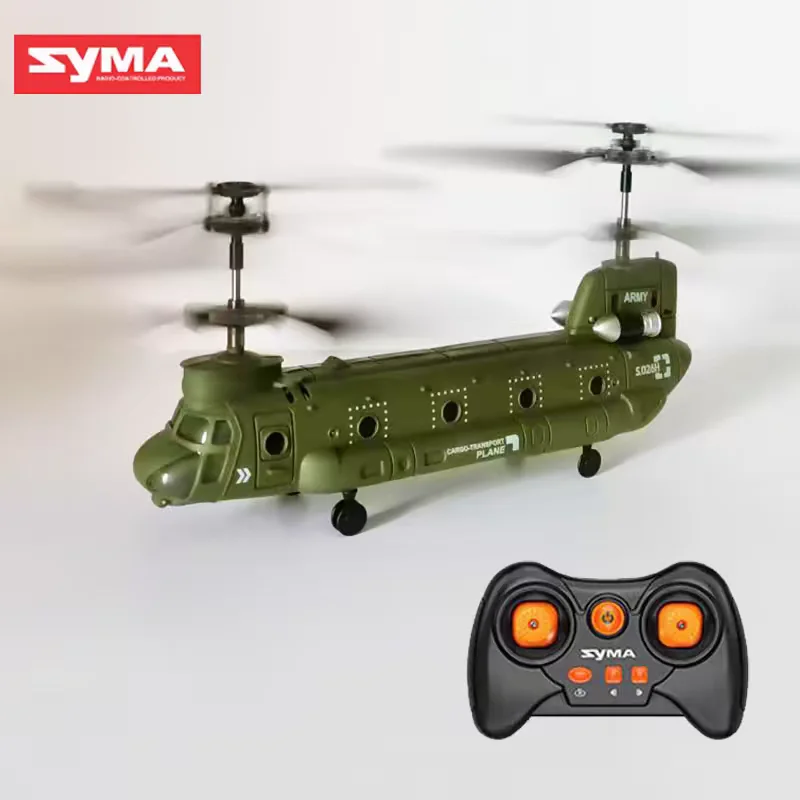 Syma-2-4g-Hz-Remote-Control-Helicopter-S026h-Military-Transport-Rc ...