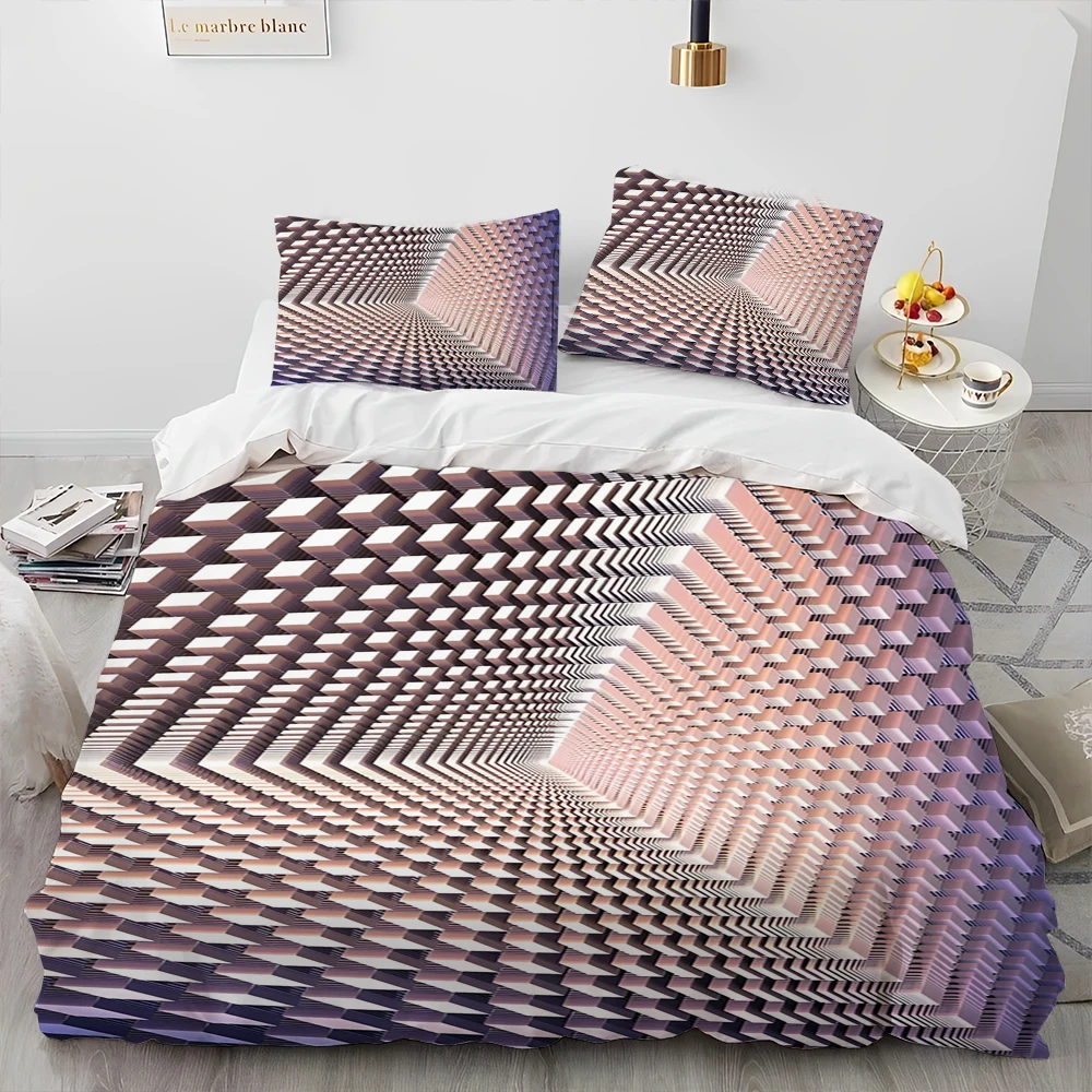 3D-Visual-Illusion-Geometric-Comforter-Bedding-Set-Duvet-Cover-Bed-Set ...