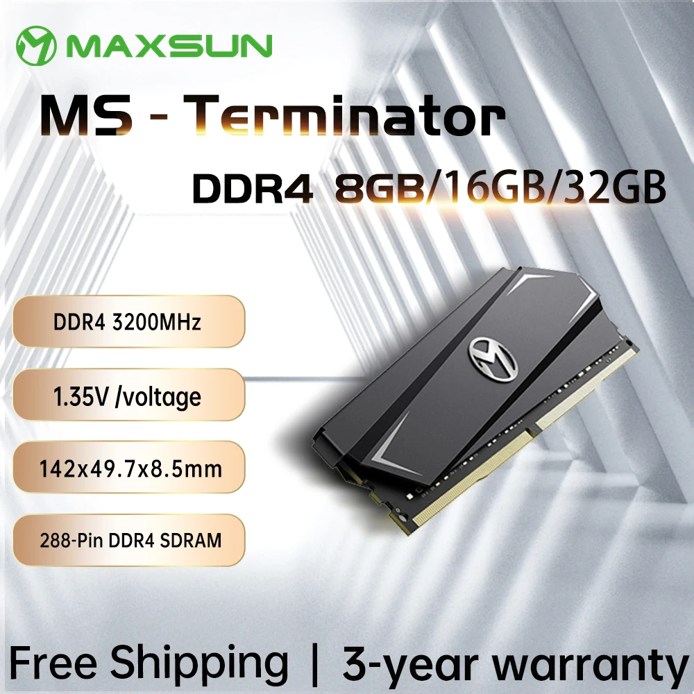 MAXSUN-RAM-DDR4-4GB-8GB-16GB-Memory-2666-3200MHz-1-2V-1-35V-Memoria ...