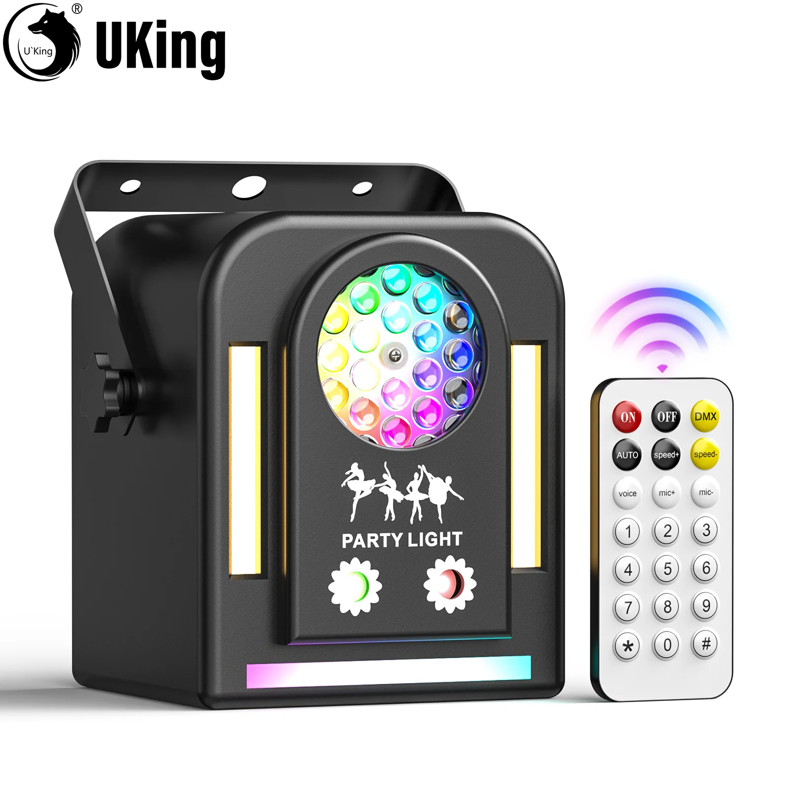 Uking-24W-Party-Lights-With-Remote-Control-Stage-Effect-light-RGB ...