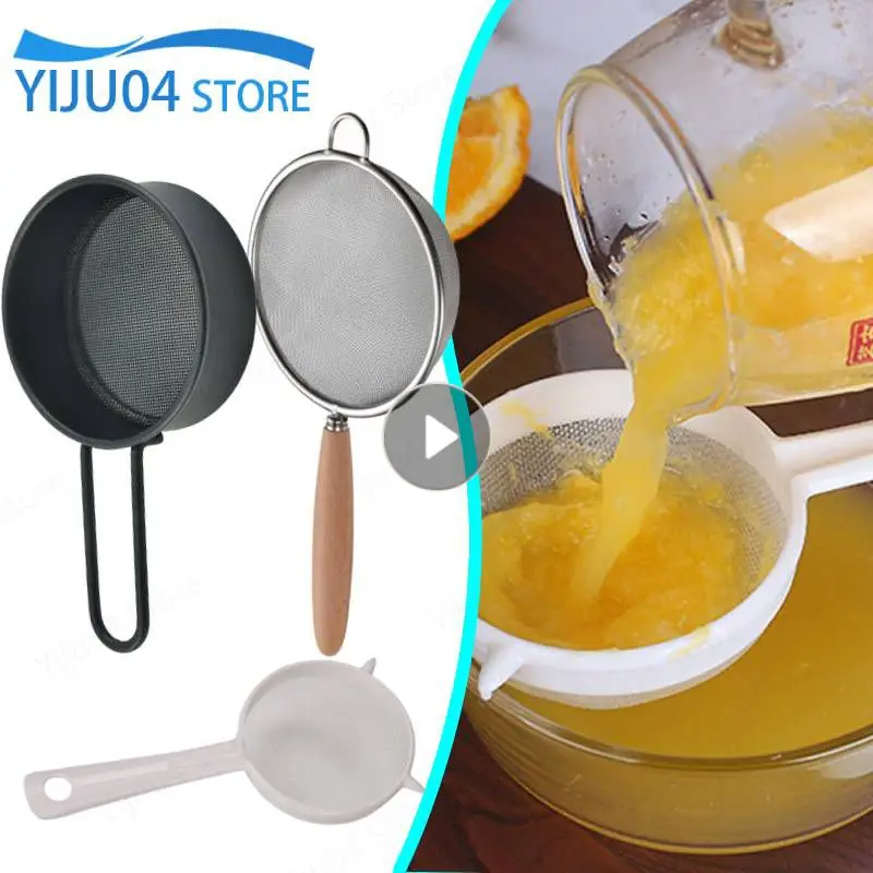 Kitchen-Handheld-Plastic-Reusable-Screen-Mesh-Tea-Leaf-Strainer-Flour ...