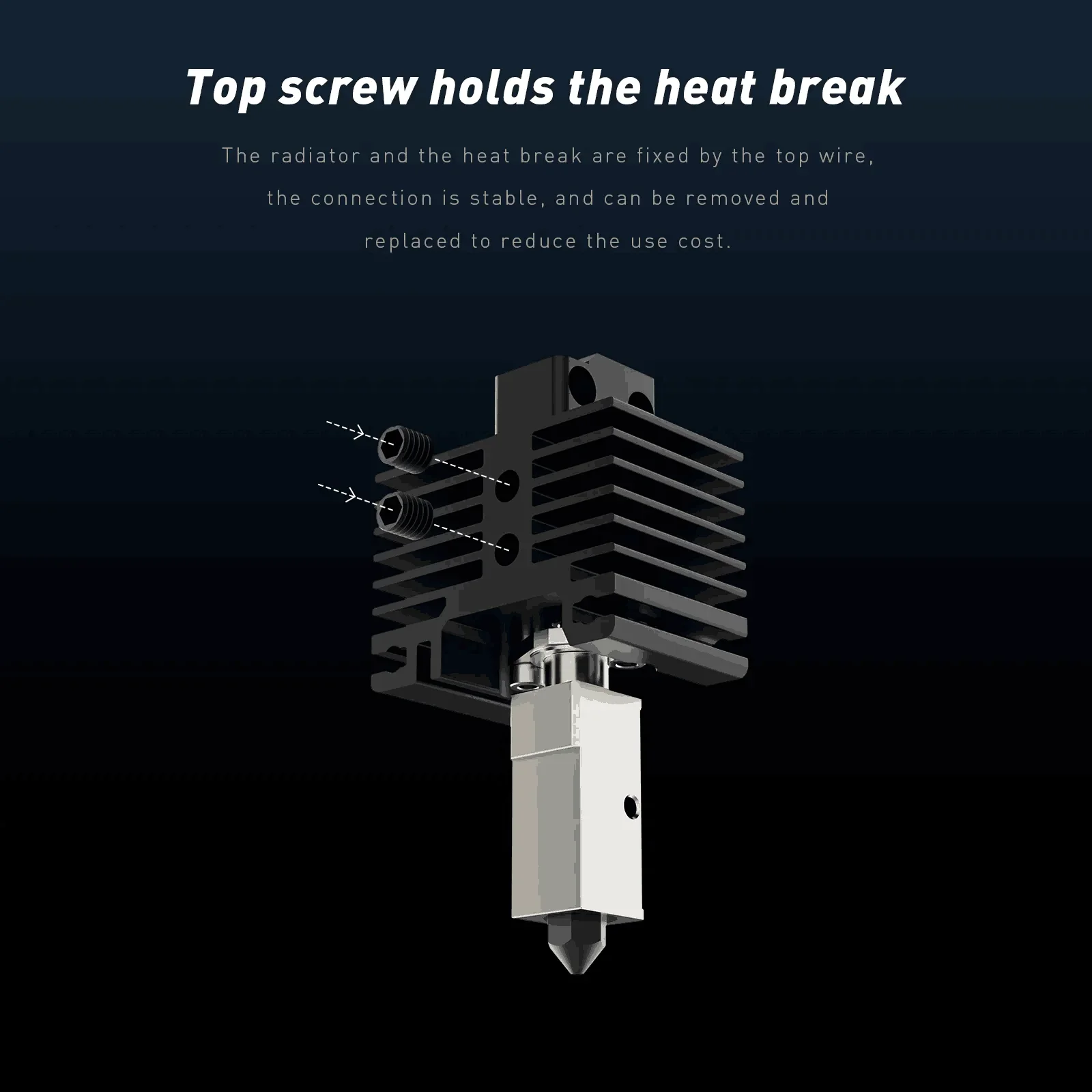 Chauffage et thermistance en acier trempé pour buse Bambu Hotend Cht ...