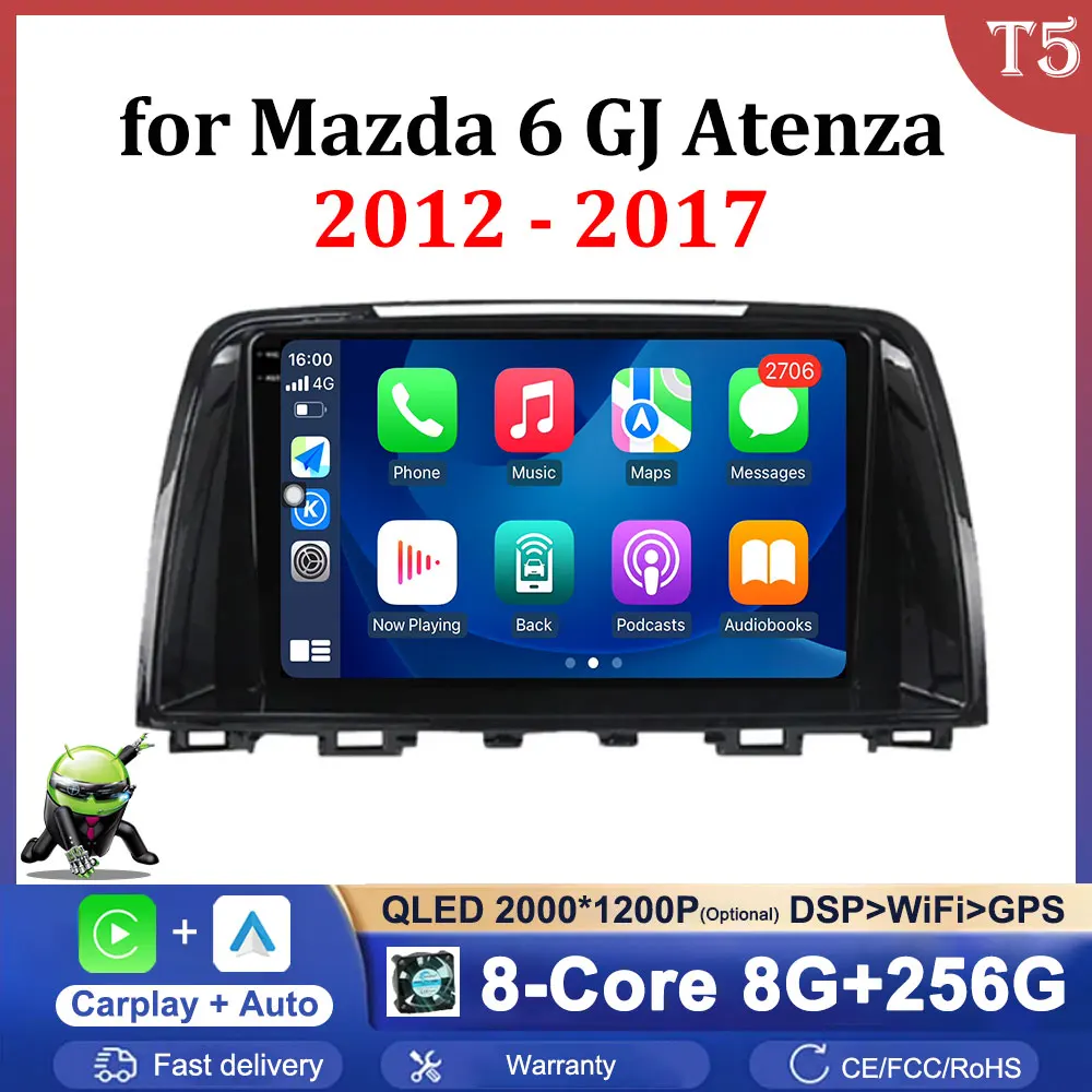 Android-Intelligent-System-9-inch-for-Mazda-6-GJ-Atenza-2012-2017-Car ...