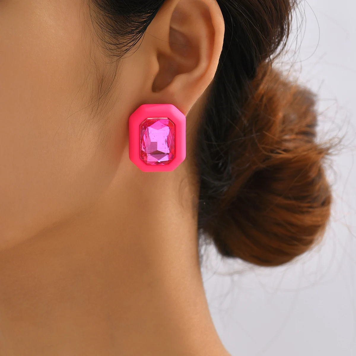 Brincos-De-Strass-Para-As-Mulheres-Novos-Brincos-Quadrados-pendientes ...