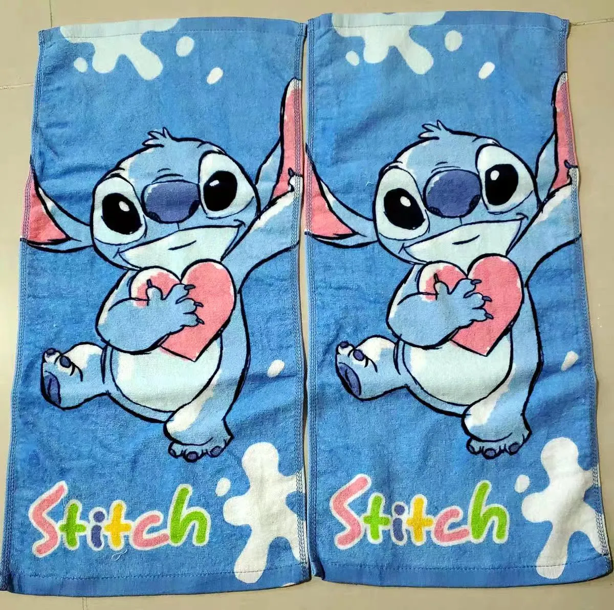 28X55Cm-Disney-Stitch-Cartoon-Katoenen-Handdoek-Spiderman-Zakdoek ...