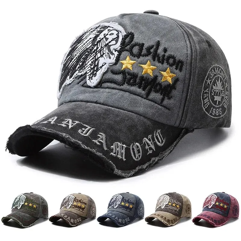 Four-Seasons-New-Baseball-Cap-Retro-Distressed-Casual-Outdoor-Sports ...