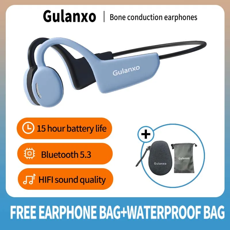 Gulanxo-Bone-conduction-Bluetooth-earphones-HIFI-stereo-wireless-Bluetooth-earphones-with ...