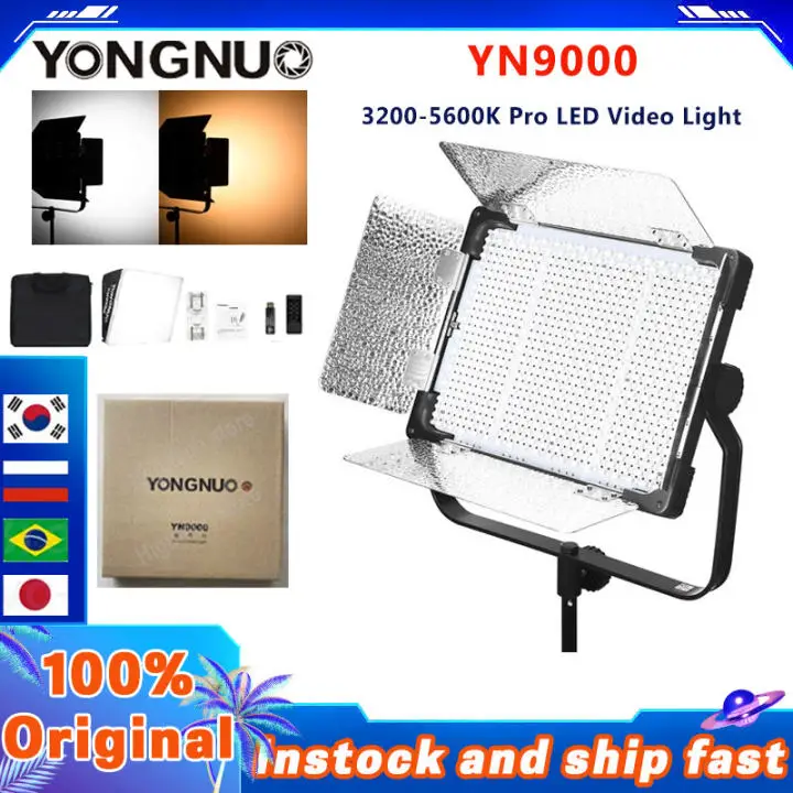 YONGNUO-YN9000-3200-5600K-65W-Pro-Camera-Photo-LED-Video-Bi-color-Light ...
