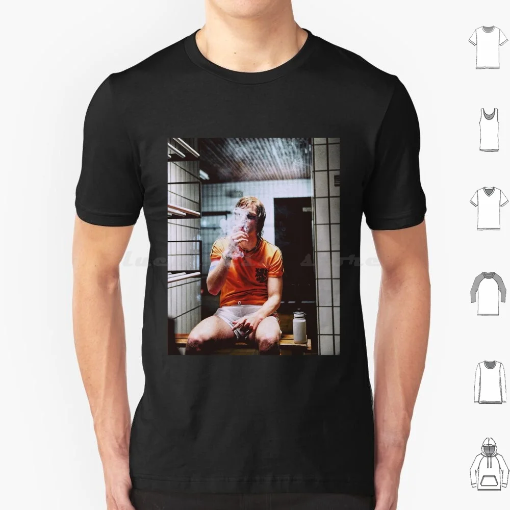Cruyff-Smoking-T-Shirt-6Xl-Cotton-Cool-Tee-Johan-Cruyff-Football-Soccer ...