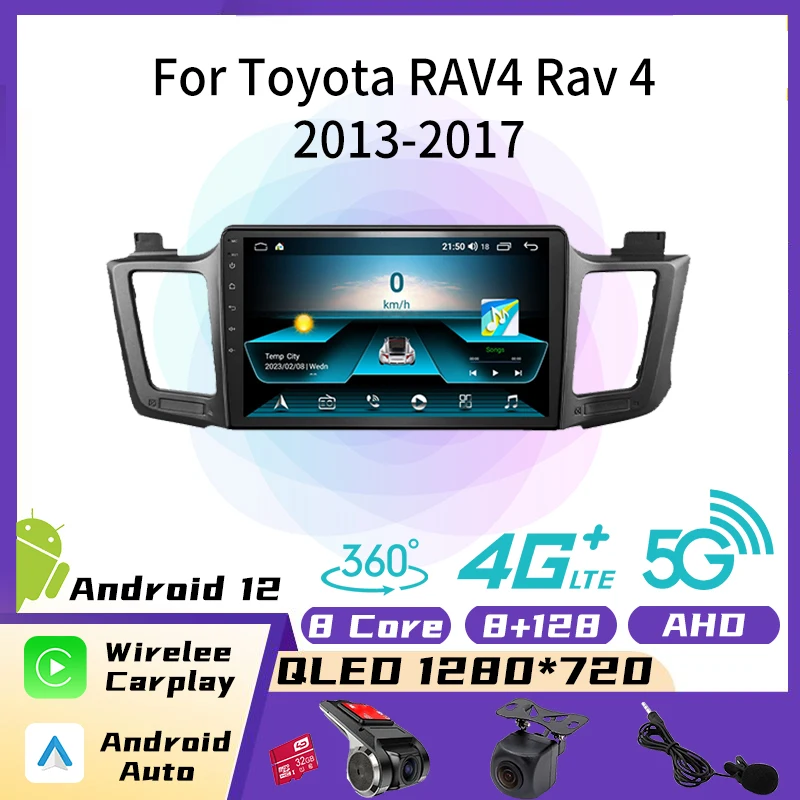 2-Din-For-Toyota-RAV4-Rav-4-2013-2017-Android-Car-Stereo-Multimedia ...