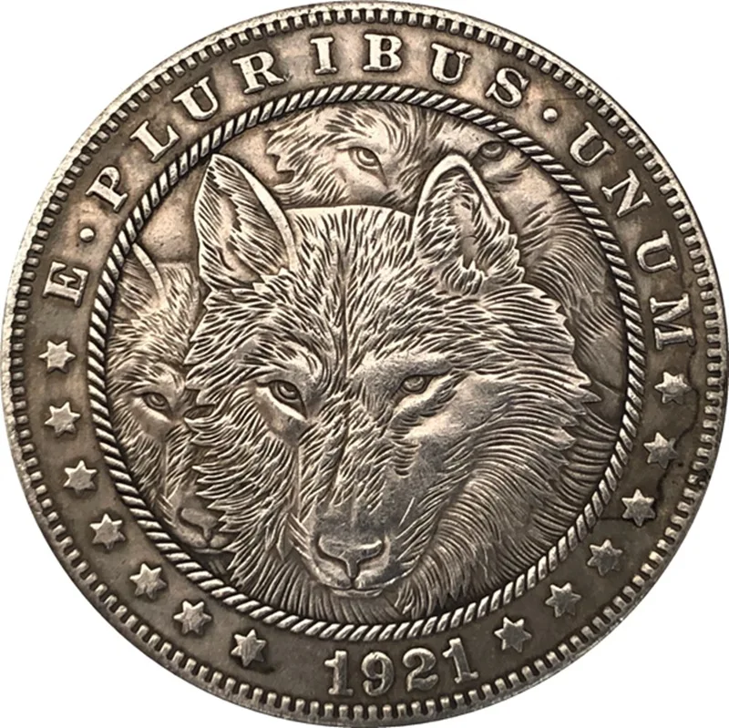 Dinosaur Gorilla Hobo Nickel Antique Coin Collectible Old Coin Art Col ...