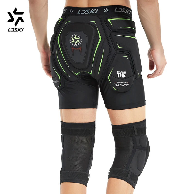LDSKI-Ski-Impact-Shorts-Knee-Pads-Three-Layer-Hip-Protection-Women-Men ...