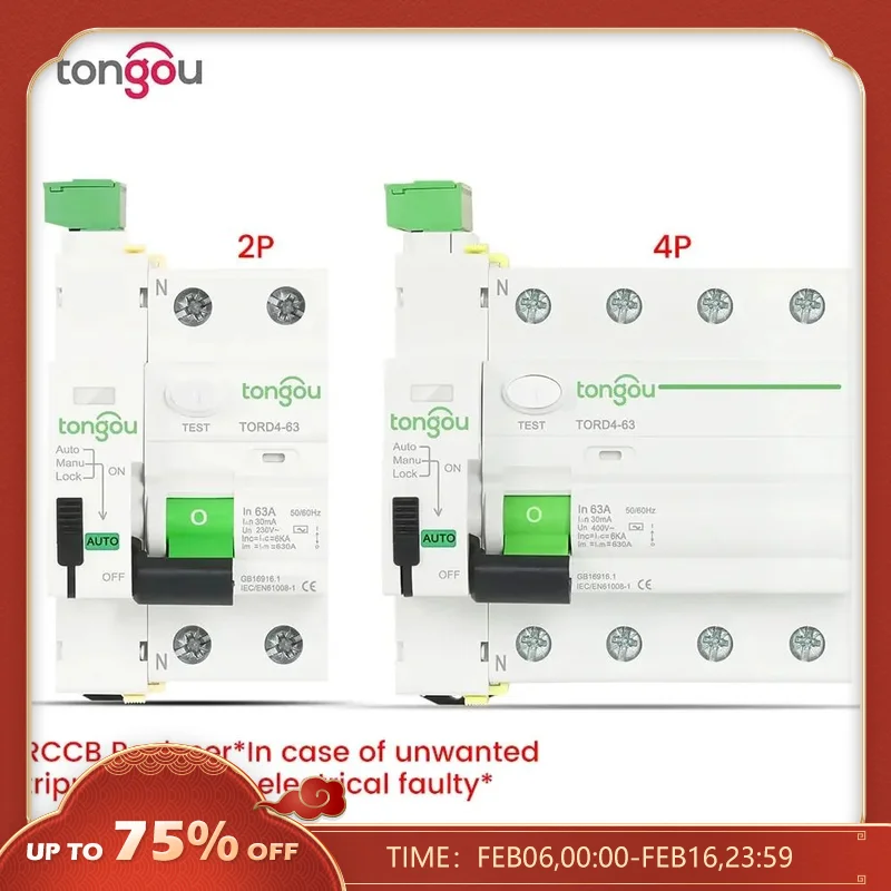 Free-Shipping-RCD-RCCB-Type-AC-Smart-Automatic-Self-Reclosing-Device ...