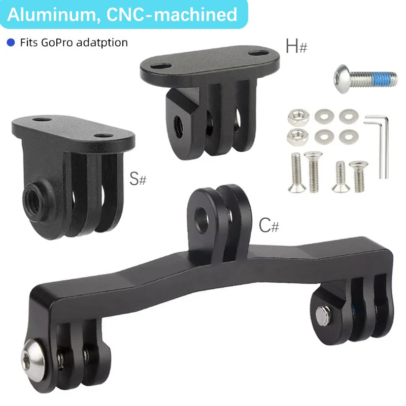 Bike Computer Mount Adapters Bicycle Light Stand Gopro Aluminum Adaptor ...