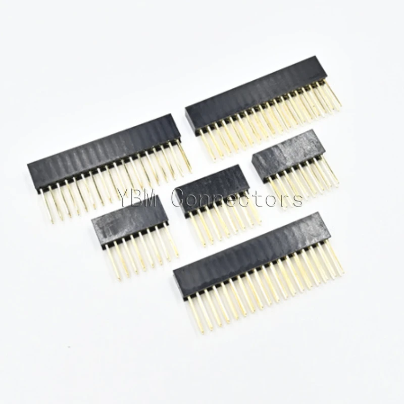 50PCS-2-54mm-Double-Row-Female-Long-Pin-11mm-Breakaway-PCB-Board-Pin ...