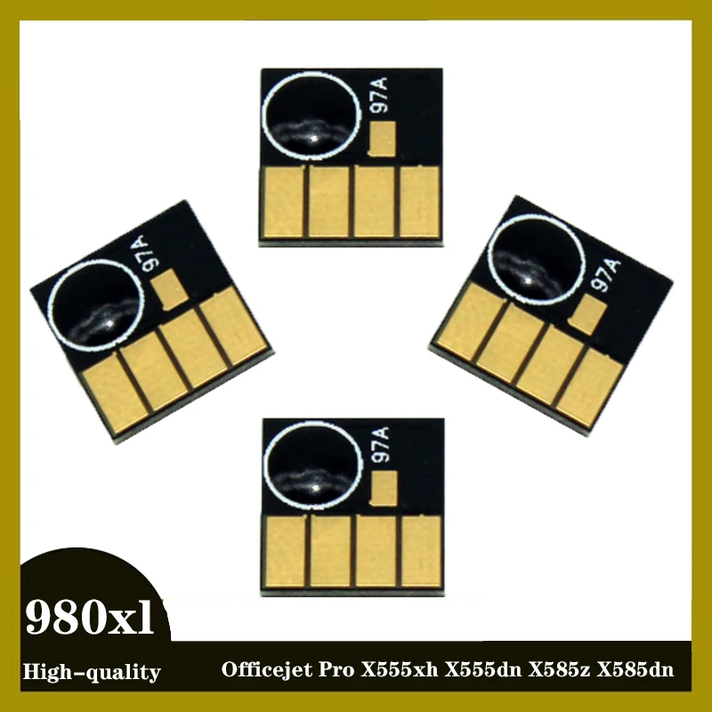 Cartucho-de-tinta-para-impresora-HP980-HP980XL-4-piezas-Chip-para-HP ...