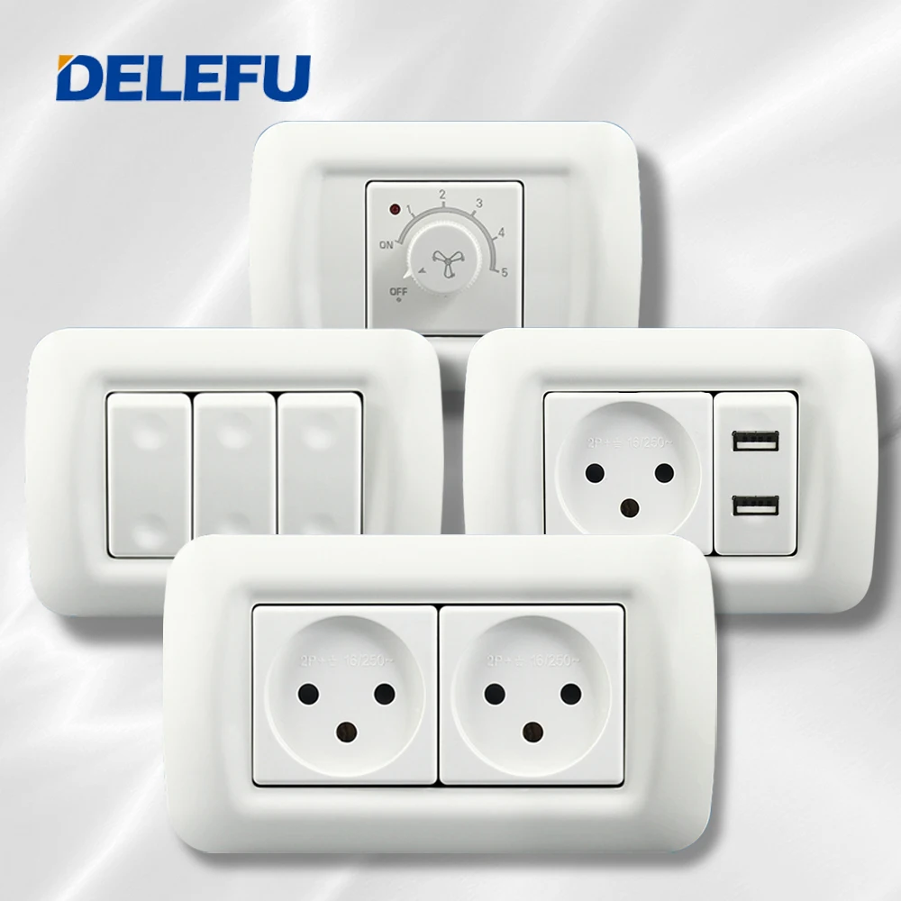 DELEFU-Israel-Standard-Outlet-Dual-USb-Wall-Socket-Light-Switch-Home ...