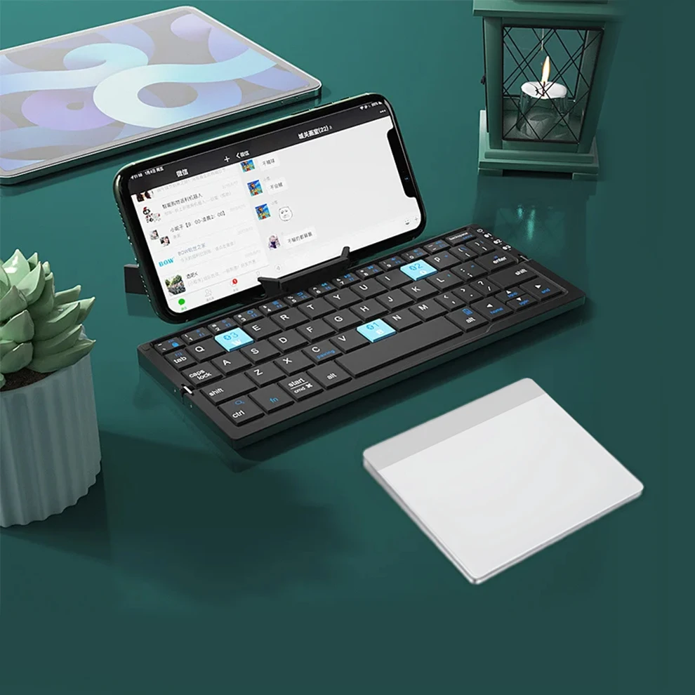 Foldable-Wireless-Keyboard-and-Mouse-trackpad-Bluetooth-Keyboard-and ...