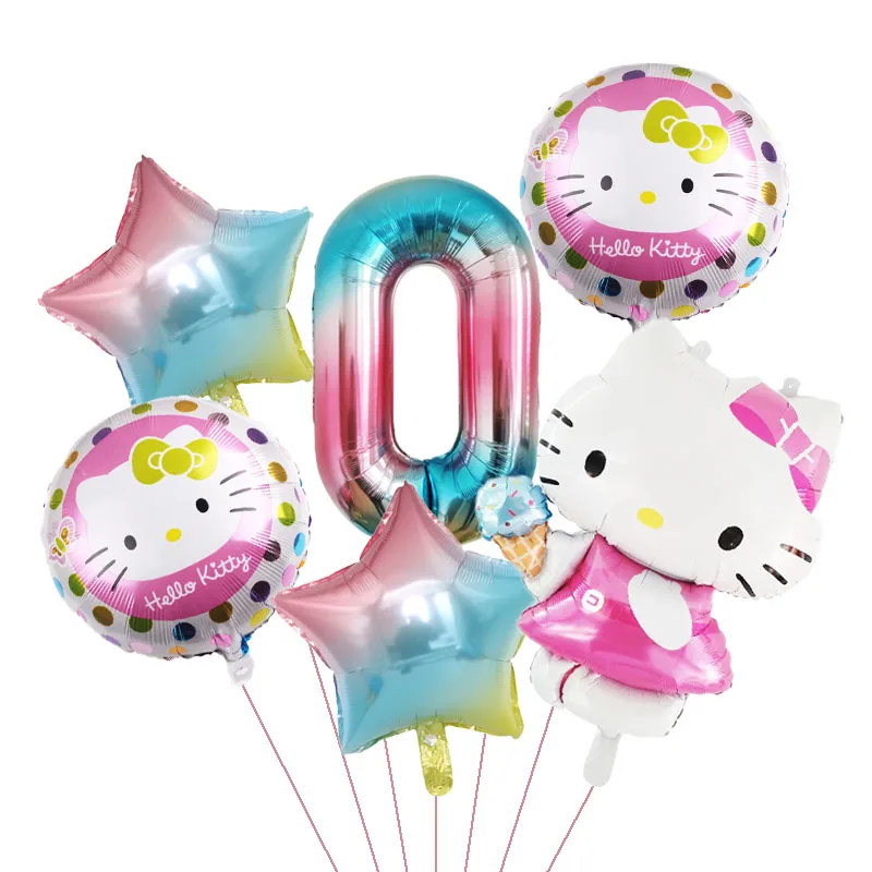 Decoración de Hello Kitty, decoraciones para fiestas de cumpleaños ...