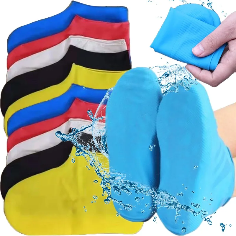 Outdoor Reusable Shoe Boot Covers Unisex High Elastic Wear-resistant ...