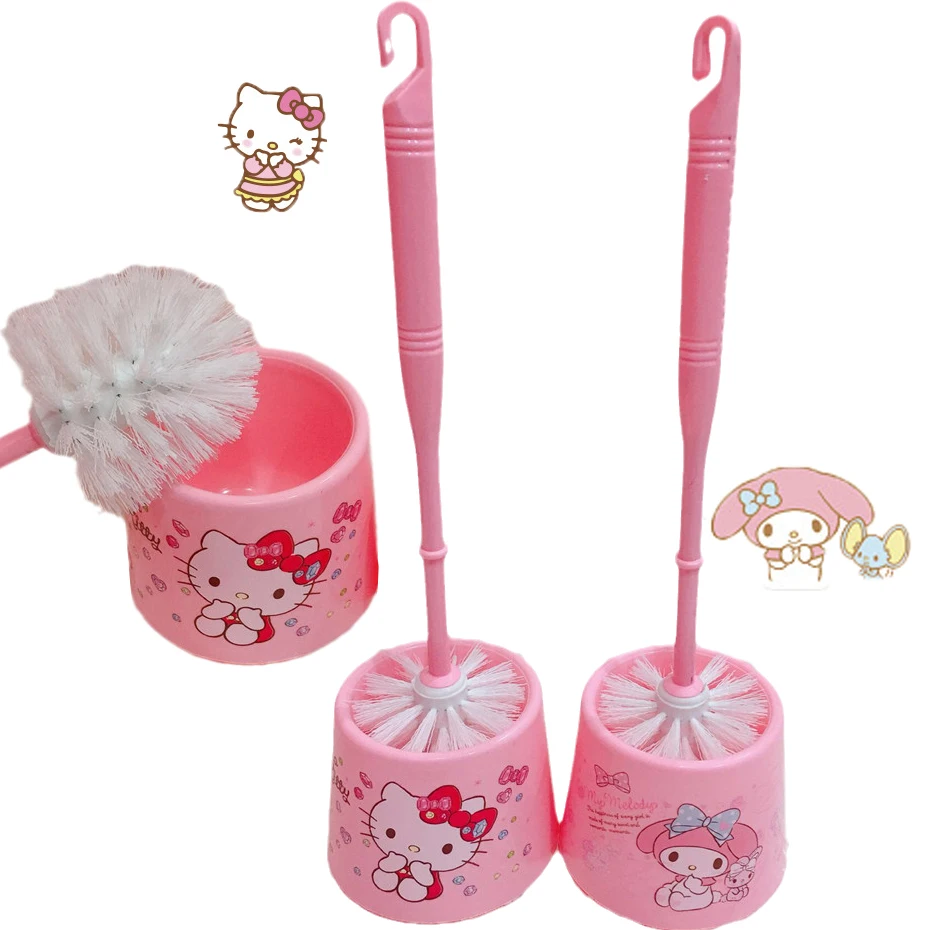 Kawaii Sanrioed My Melody Anime Cartoon Long Handle Toilet Brush with ...