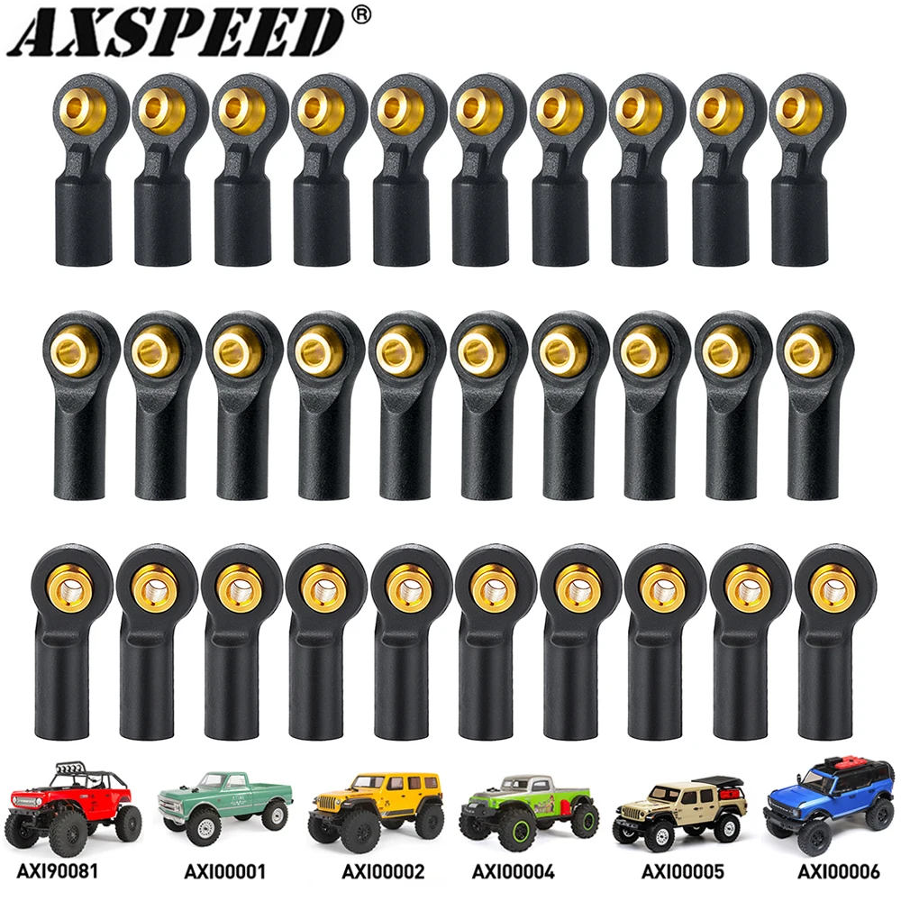 AXSPEED-10PCS-M2-Rod-Ends-Link-Balls-Plastic-Head-Linkage-Joints-for-1 ...