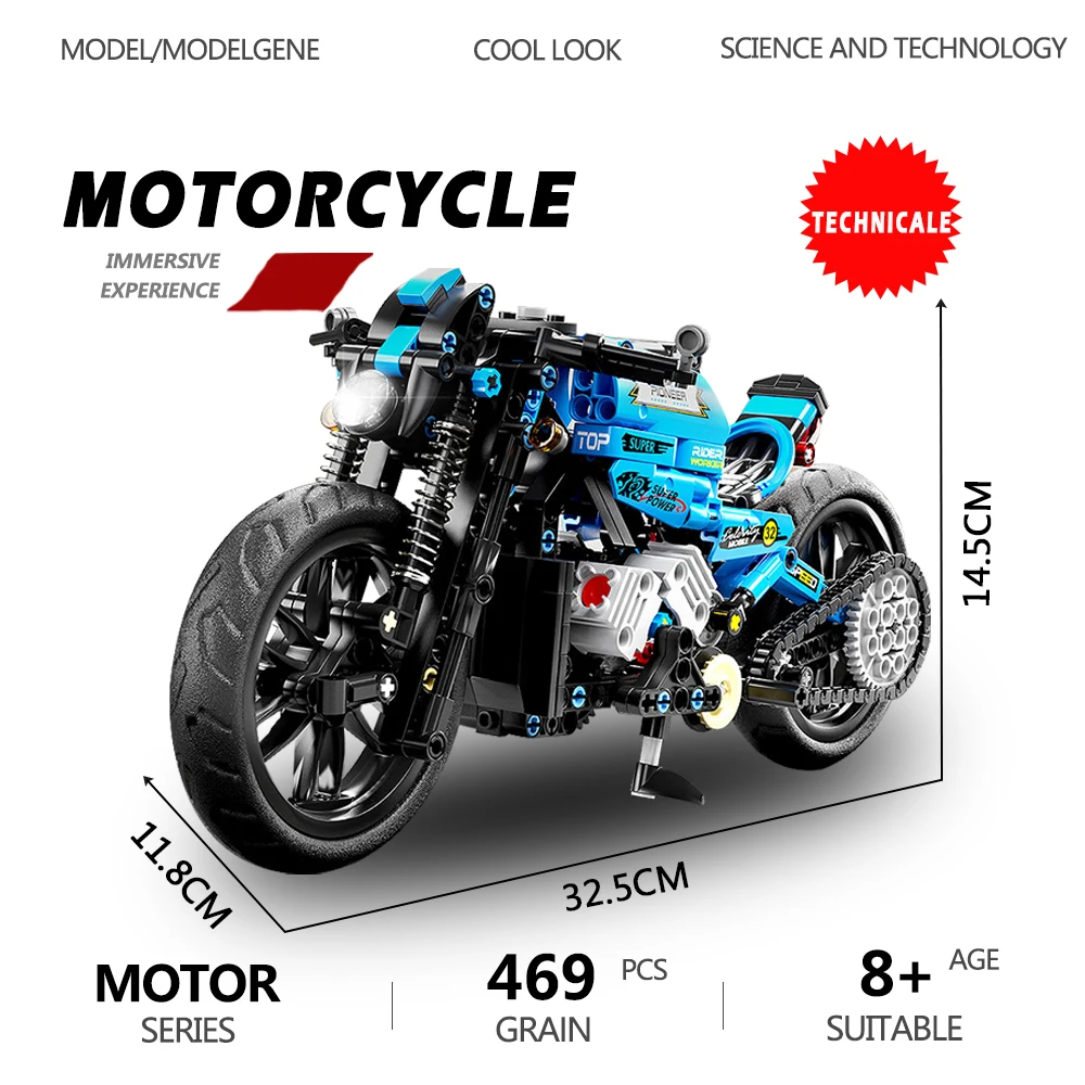 Technical-Coffee-Motorcycle-Model-City-Building-Blocks-Motorbike-Bricks ...