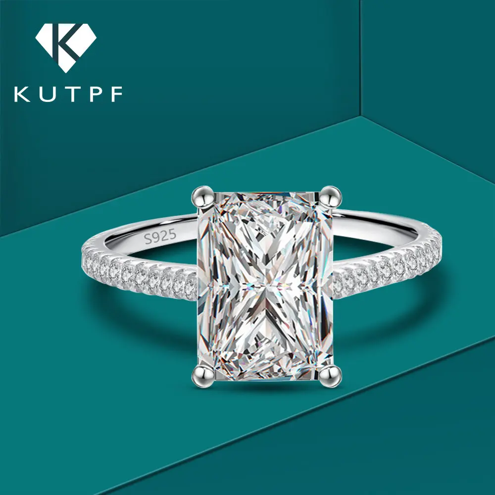 3CT-Rectangle-Oval-Moissanite-Engagement-Ring-925-Sterling-Silver ...