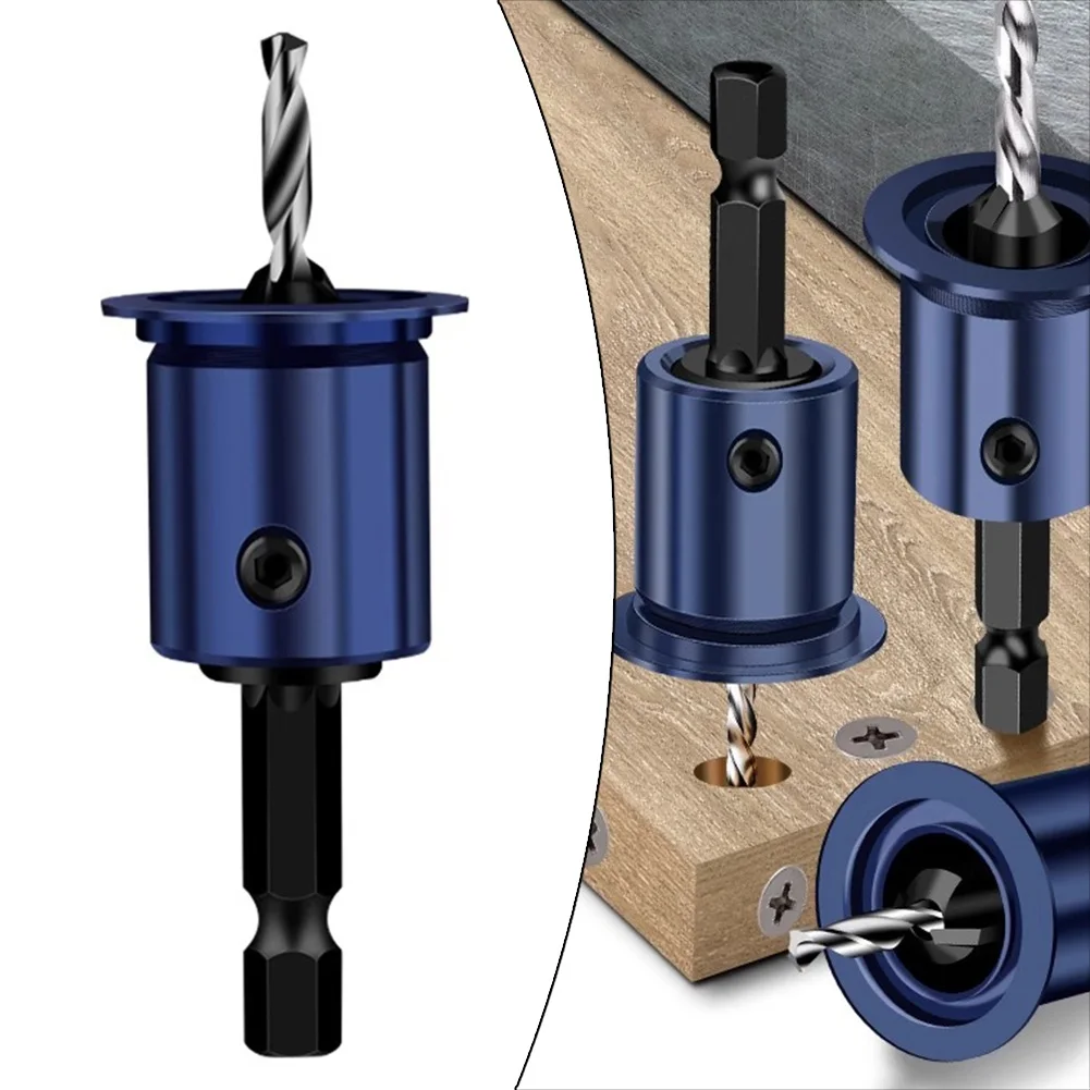 1pc 8mm Shank Drill Bit Core Limiter Countersink Drills Router Bit ...