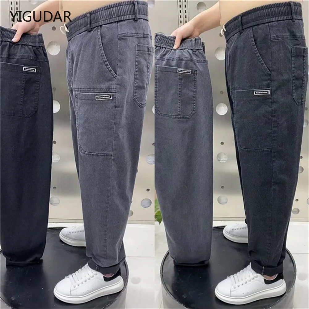 Jeans Harem Pants Men Hip Hop | Jogger Jeans Men Denim Pockets | Denim ...