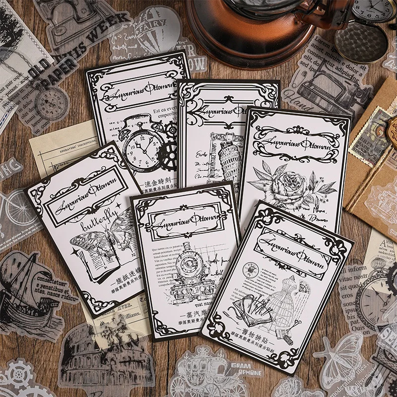 Journamm-20pcs-pack-Translucent-Litmus-Paper-Antique-Stickers-DIY ...