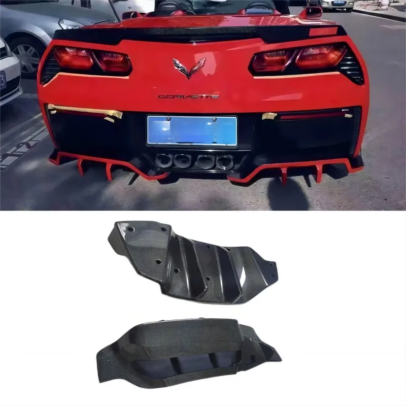 C7-Z06-Carbon-Fiber-FRP-Rear-Bumper-Diffuser-Lip-Splitter-Car ...