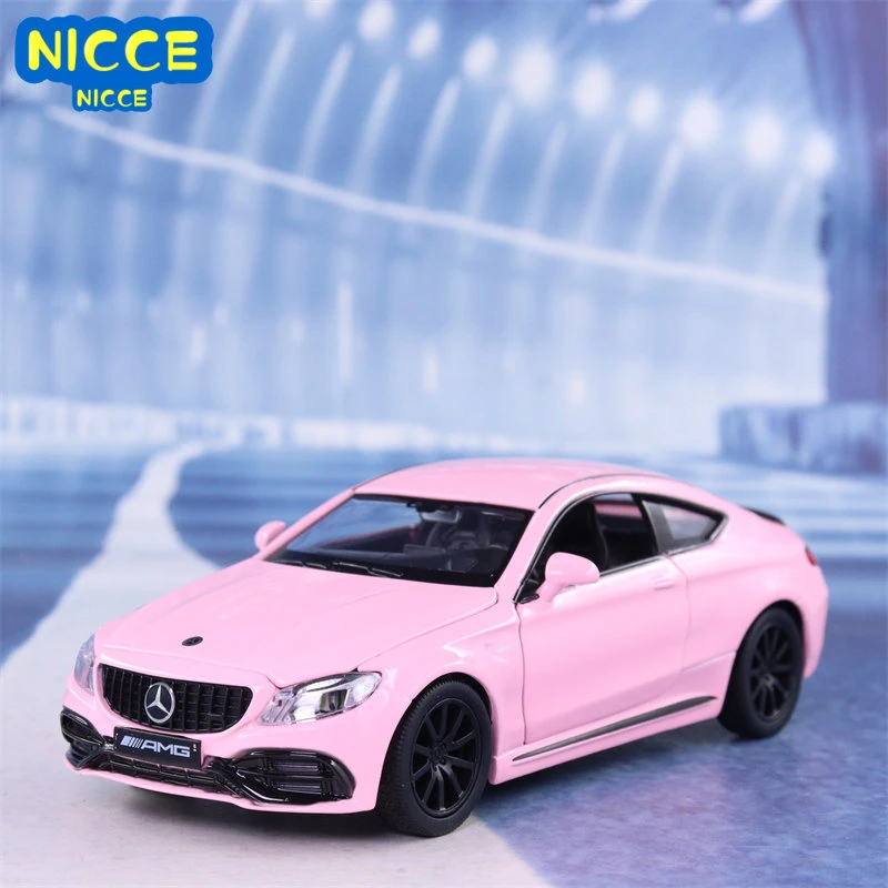 Nicce 1:32 Mercedes Benz C63 Amg Pink Diecast Auto Car Models Super ...