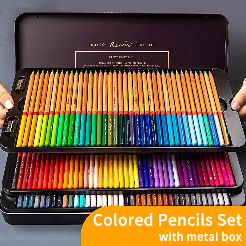 48-72-100-120-Pcs-Colored-Pencils-Set-Oil-Watercolor-Drawing-Pencils ...