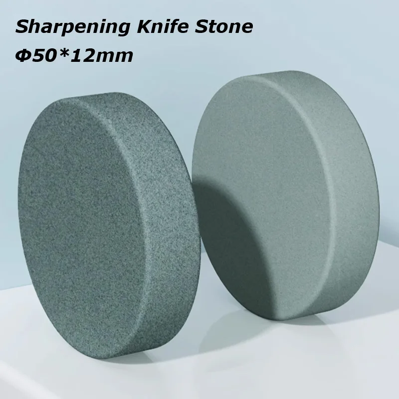 1pcs Round Disc Oilstone 50x12mm Green Silicon Carbide Sharpening Knife ...