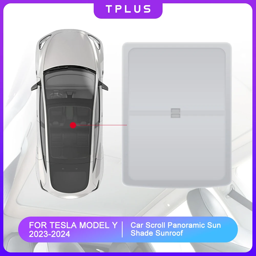 Upgrade-Car-Scroll-Panoramic-Sun-Shades-Glass-Roof-Sunshade-For-Tesla ...