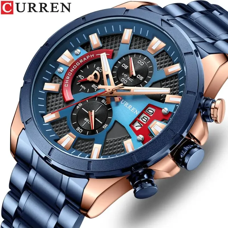 CURREN-8401-Male-Casual-Quartz-Chronograph-Watches-Fashion-Luminous ...