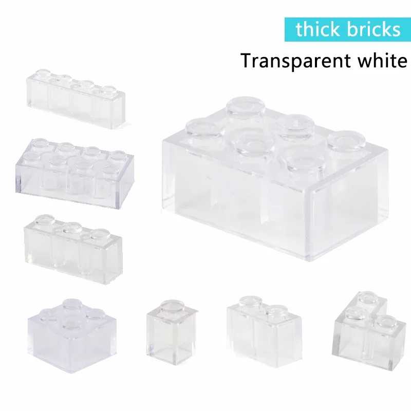 Transparent-Samll-Building-Blocks-Thick-Bricks-1x2-2x4-Educational ...