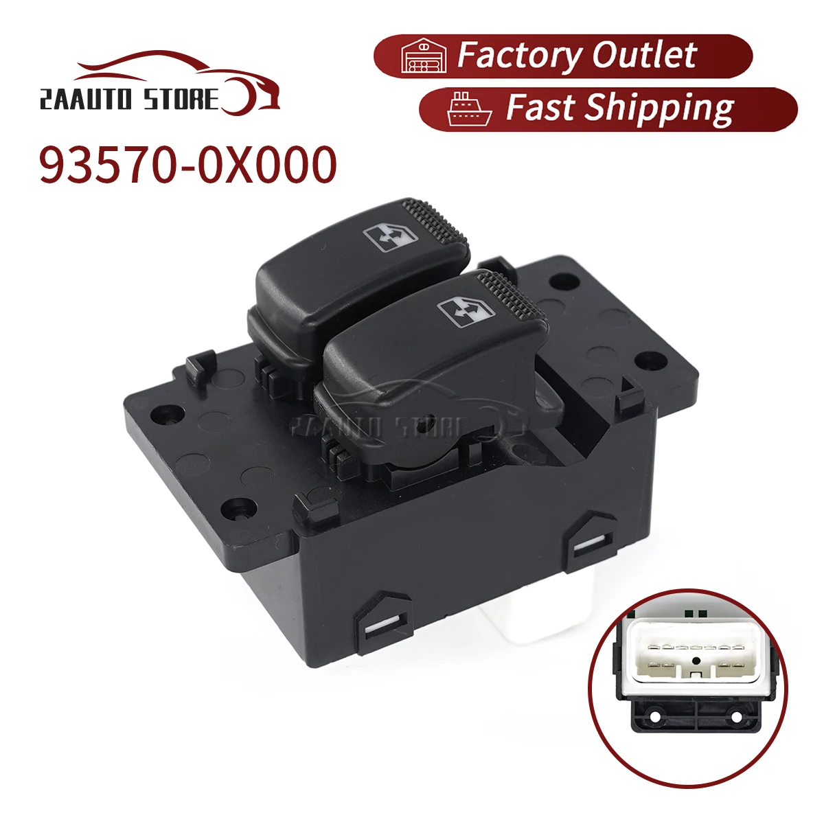 93570-0X000 For Hyundai I10 2007-2013 Power Window Control Switch ...
