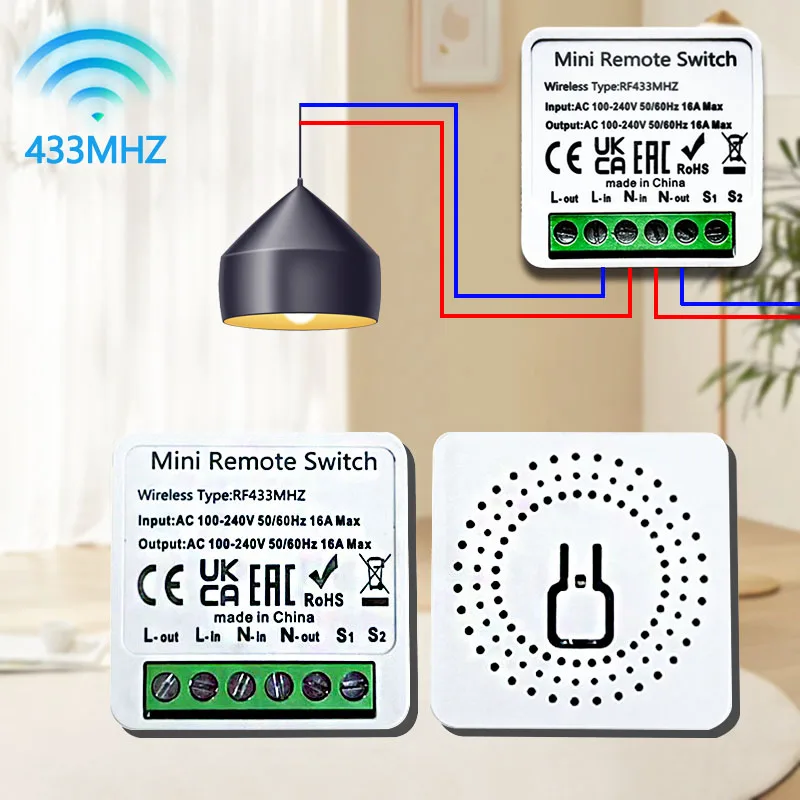 RF-433-MHz-Smart-Switch-Relay-Module-Lamp-DIY-Wireless-Remote-Control ...