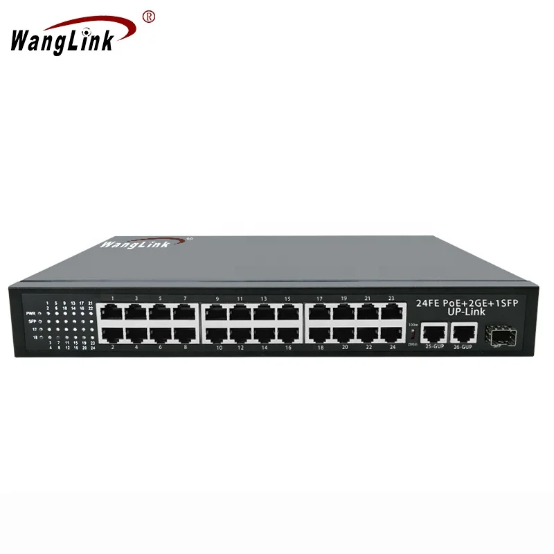 Wanglink-400W-100M-24-Ports-Network-PoE-Switches-Support-VLAN-OFF ...