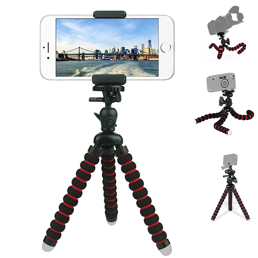 Mini-Octopus-Flexible-Tripod-with-Air-Level-for-Gopro-Hero-SLR-Camera ...