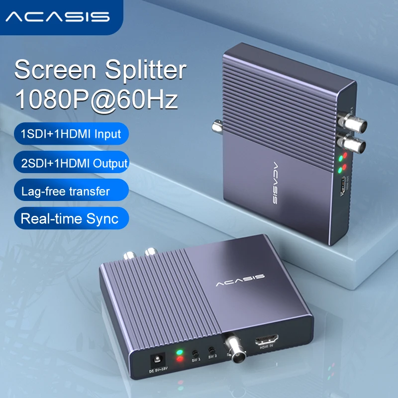 Acasis 2 In 3 Out SDI/HDMI-compatible Screen Splitter 1080P60Hz High ...