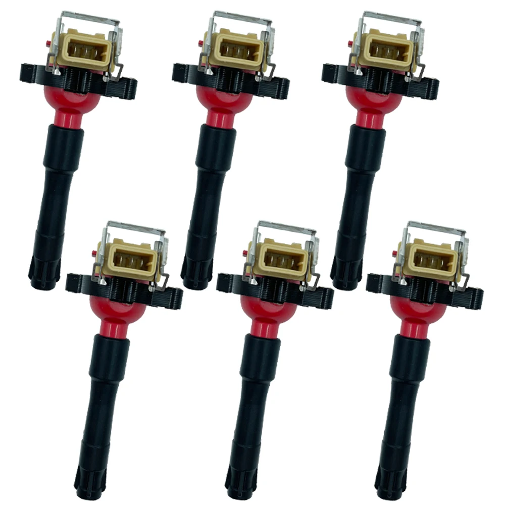 6PCS HIGH PERFORMANCE IGNITION COIL UF354 FOR BMW E46 E36 E39 E38 E31 ...