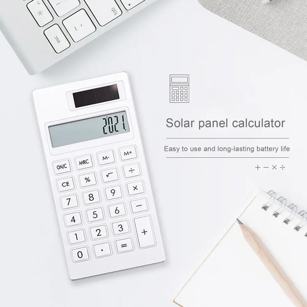 Simple-Elegant-Calculator-12-digit-Solar-Calculator-with-Lcd-Display ...