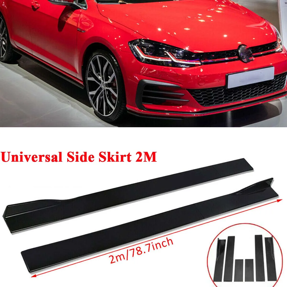2M-Side-Skirt-Universal-For-VW-Golf-7-GTD-GTi-MK7-MK6-2000-2022 ...